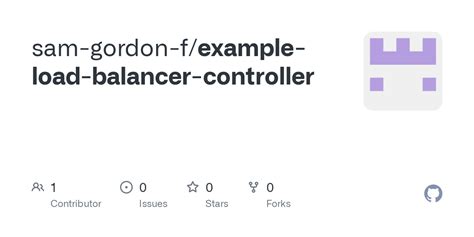 Github Sam Gordon Fexample Load Balancer Controller