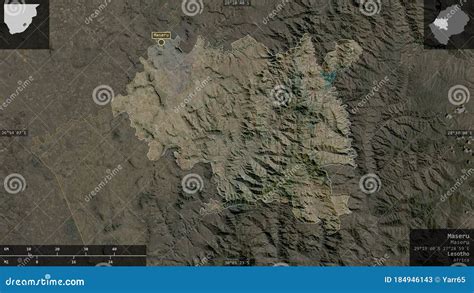 Maseru Lesotho Composition Satellite Stock Illustration
