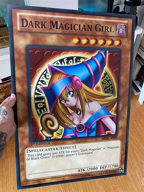 Dark Magician Girl Jumbo Yugioh Card MFC 000 1st Edition Etsy