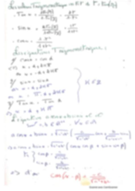SOLUTION Astuces sur les formules trigonométrique Studypool