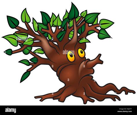 Tree Ent Face Stock Vector Images Alamy