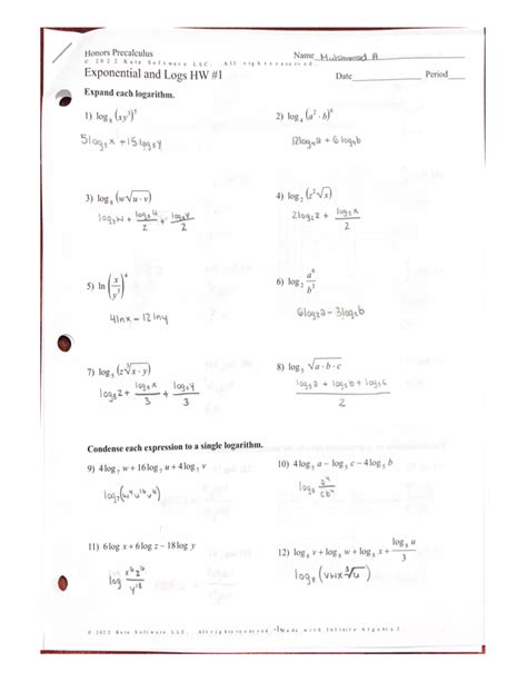 Log HW1 Homework Studocu