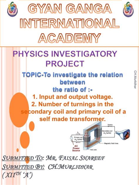 Topicto Investigate The Relation Between The Ratio Of 1 Input And
