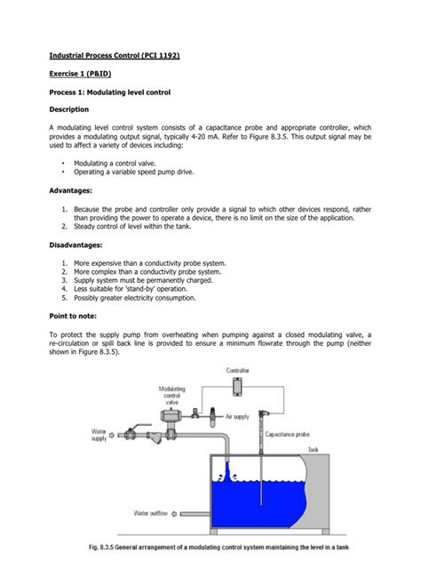 Exercise 1 Process Control Pdf