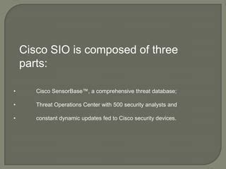 CISCO SECURITY INTELLIGENCE OPERATIONS SIO PPT