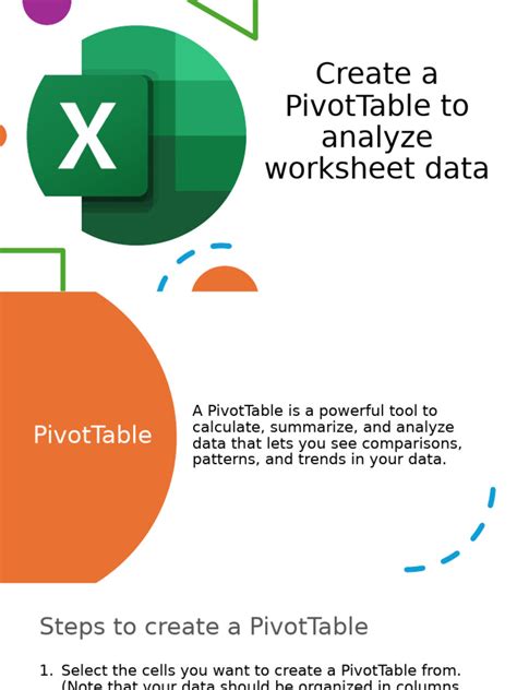 Pivot Table Lecture Pdf