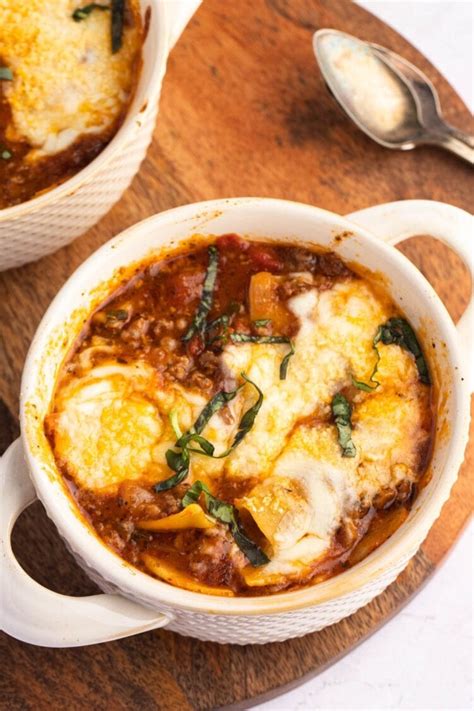 Crockpot Lasagna Soup Easy Recipe Insanely Good