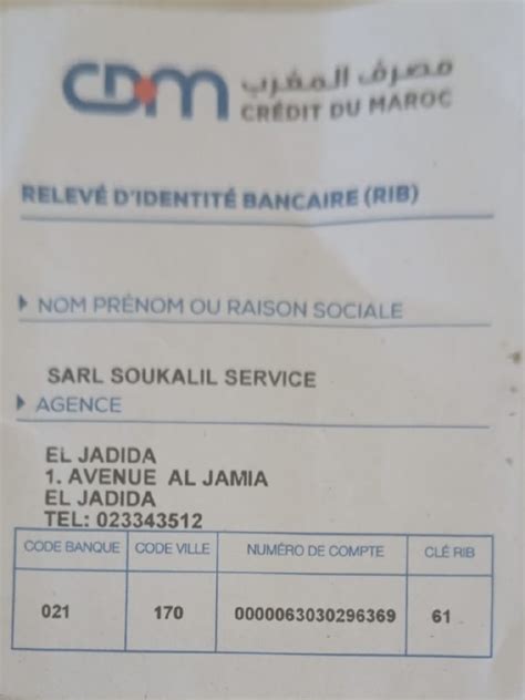 Crédit Du Maroc Pdf