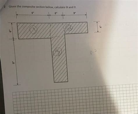 Solved 1 Given The Composite Section Below Calculate Ix And