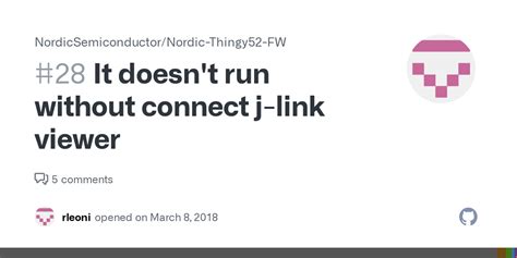 It Doesnt Run Without Connect J Link Viewer · Issue 28