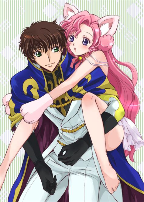 Kururugi Suzaku And Euphemia Li Britannia Code Geass Drawn By Akina