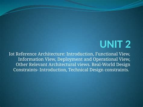 Iot Reference Architecture Introduction Functional View Information View Deployment And