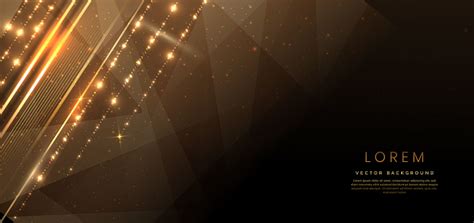 추상적인 우아한 짙은 갈색 배경에 황금색 선과 조명 효과가 반짝입니다 럭셔리 템플릿 수상 디자인 금메달에 대한 스톡 벡터 아트 및 기타 이미지 Istock