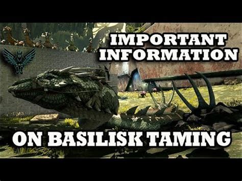 Ark Best Way To Tame A Basilisk YouTube