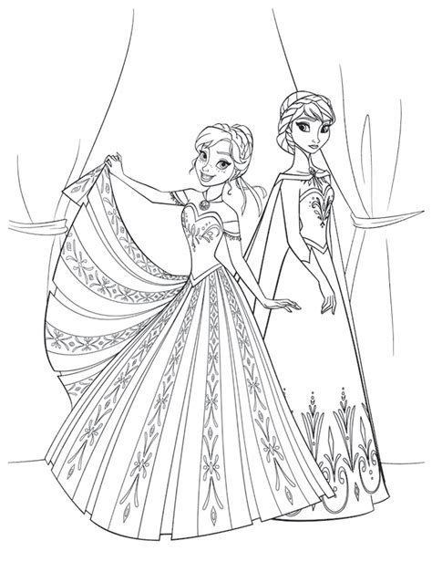 Coloriages Gratuits Et à Imprimer La Reine Des Neiges De Disney