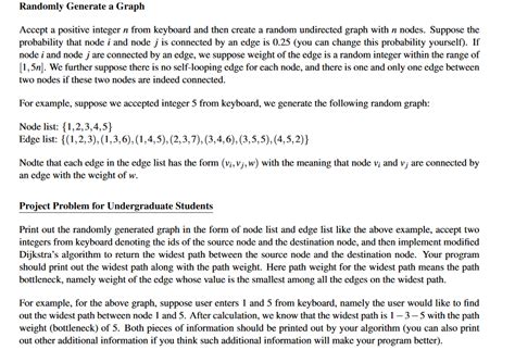 Randomly Generate A Graph Accept A Positive Integer N