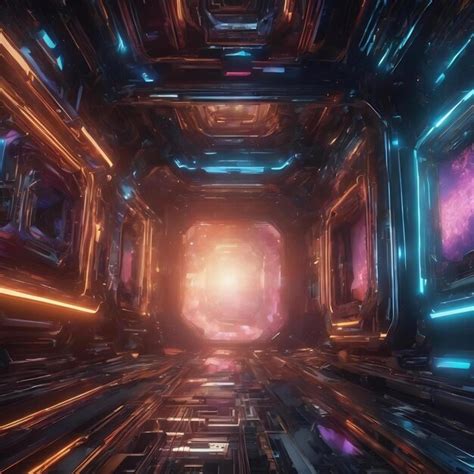 Premium Ai Image Techno Background