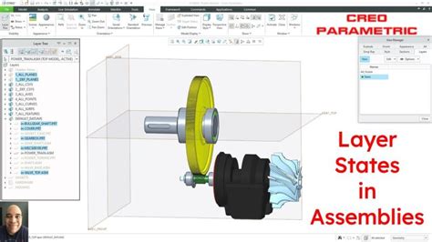 Creo Parametric Layer States In An Assembly View Manager Kevin Oge