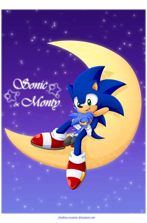 Sonic And Monty By Feneksia