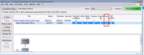 Quartus软件擦除flash中固化的程序quartus擦出程序 Csdn博客