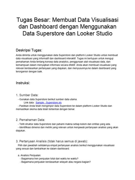 Tugas Besar Membuat Data Visualisasi Dan Dashboard Dengan Menggunakan