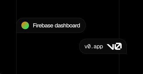 Firebase Dashboard V0 By Vercel