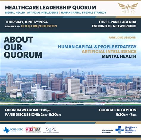 2nd Annual Healthcare Leadership Quorum Joint Event Of Ache Setc And