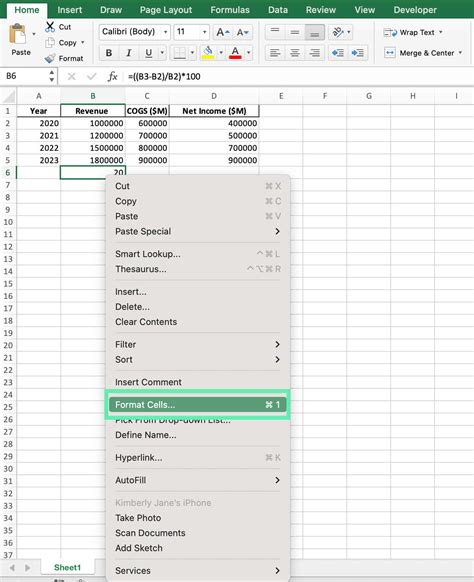 Formula To Create A Percentage Change Between Two Numbers In Excel