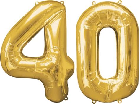 Versiering 40 Jaar Ballon Cijfer 40 Verjaardag Versiering Folie Helium