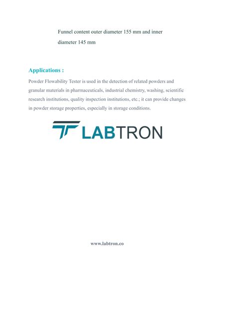 Ppt Powder Flowability Tester Powerpoint Presentation Free Download