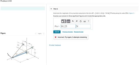 Solved Problem Part A Determine The Magnitude Of The Chegg