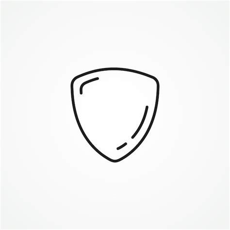 Premium Vector Shield Line Icon Secure Outline Icon