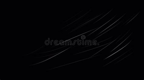 Animation Of Linear Wind On A Black Background Stock Footage Video