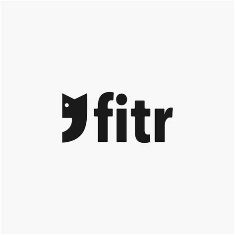 Premium Vector Vector Fitr Minimal Text Logo Design