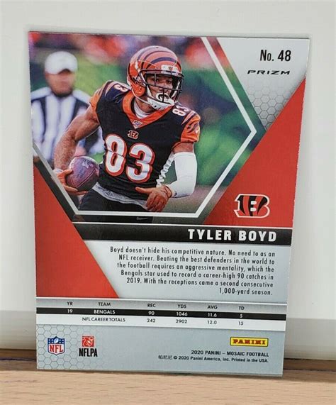 Panini Mosaic Mosaic Prizm Tyler Boyd For Sale Online EBay