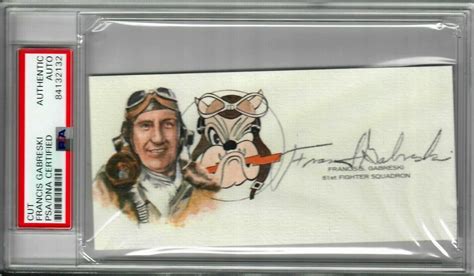 Gabby Gabreski Signed Cut Signature Psa Dna Slabbed 84132132 D Wwii