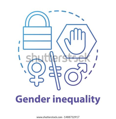 Gender Inequality Concept Icon Sex Discrimination Stock Vector Royalty Free
