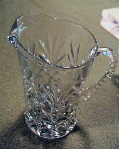 Vintage Depression Glass Clear Cut Glass Pressed Glass Fans Diamonds