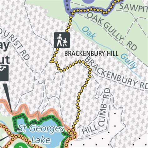 Creswick Regional Park Visitor Guide Map By Parks Victoria Avenza Maps