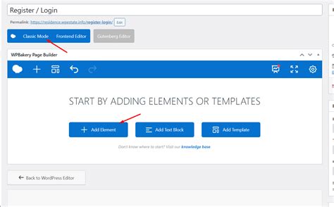 Login Register Form Shortcode WP Residence Help