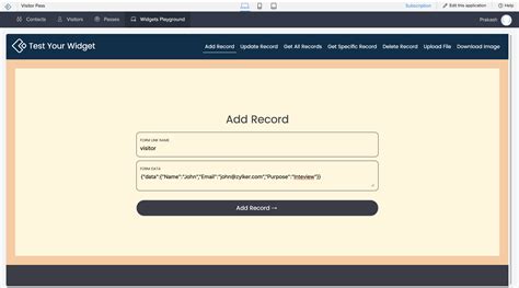 Sample Widget Manageengine Appcreator Help