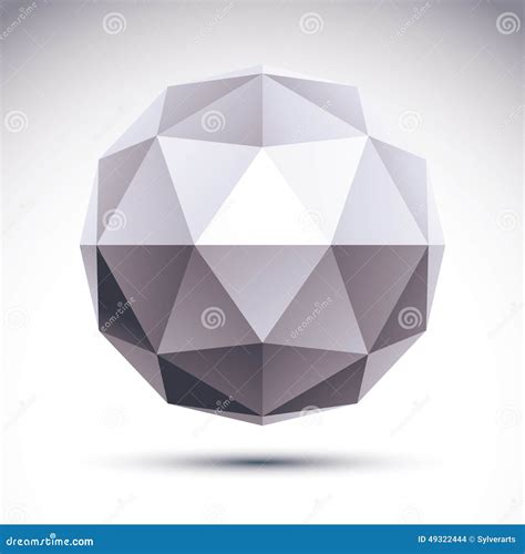 抽象3d Origami多角形对象，导航几何设计el 向量例证 插画 包括有 概念 电子 计算机控制学 49322444