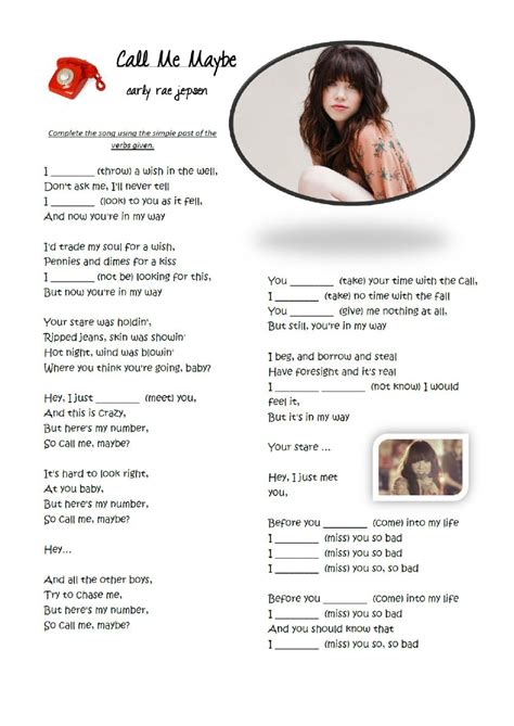 Worksheets With Songs Online Exercise For TEENS You Can Do The