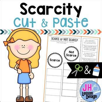 Scarcity Cut And Paste Sorting Activity By JH Lesson Design TpT