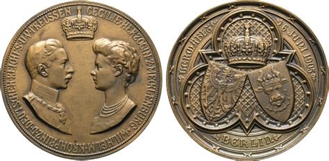 Brandenburg Preu En Bronzemedaille Von O Schultz Wilhelm Ii