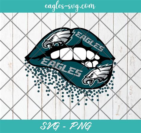 Philadelphia Eagles Lips Svg Png Designs