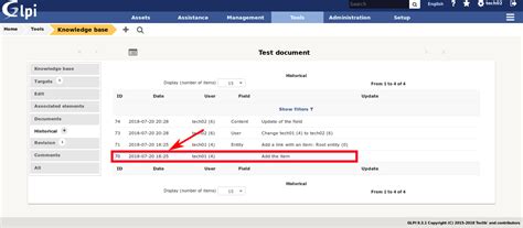 Wrong Author In Revision Tab In The Knowledge Base · Issue 4377 · Glpi