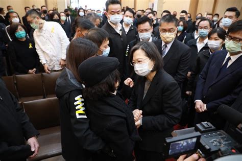 蔡英文弔唁林崑海 慰問遺孀 中華日報中華新聞雲