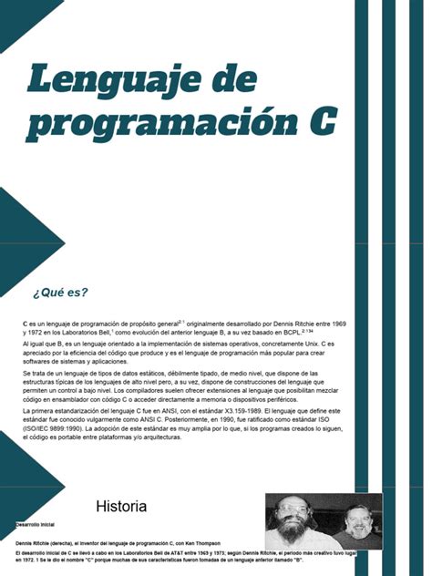 Lenguaje De Programacion C Pdf C Lenguaje De Programación Informática