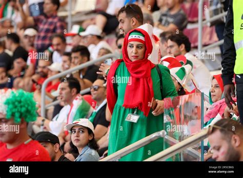 Doha Qatar 21th November 2022 Fans Of Iran During The Match Between